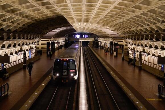 A work vehicle hits a stopped Washington Metro train, injuring 11 ...