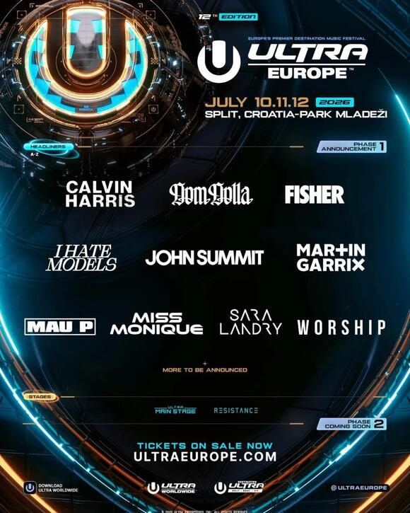 Win Two VIP Passes to Ultra Europe 2026 with Calvin Harris, FISHER, and ...