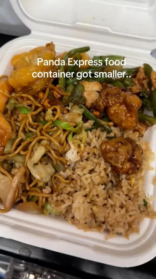 Panda Express customer shocked that takeout container may have shrunk ...