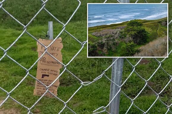 Spiteful Bay Area landowner builds fence to block beachgoers from ...