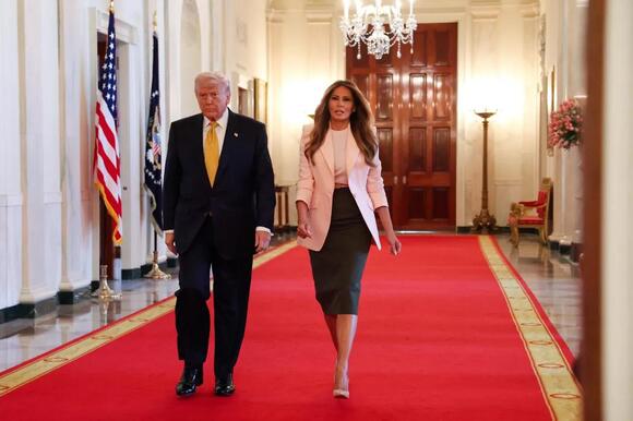 Melania Trump Sparks Buzz at Mother's Day Event at White House - Photos ...