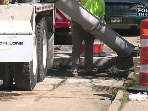 Cleveland fixes street where piece of concrete hit undercarriage of ...