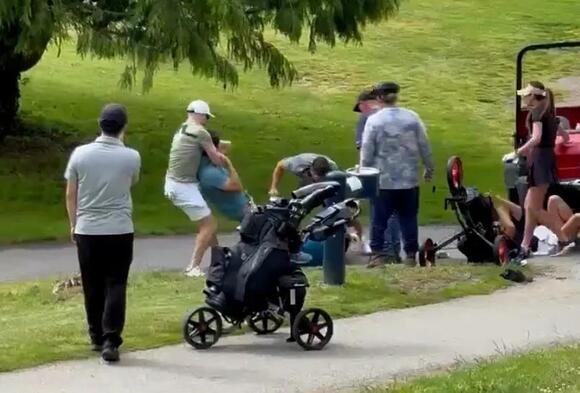 Nasty brawl erupts on Canadian golf course after one group kept ...
