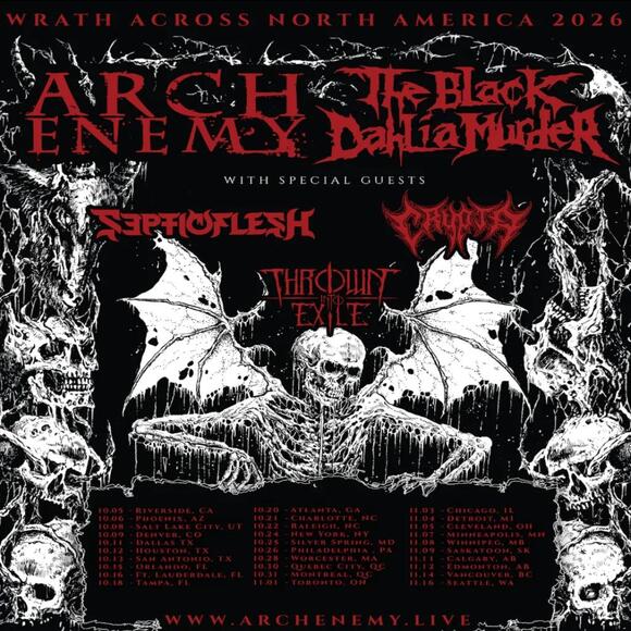 Arch Enemy & The Black Dahlia Murder Announce Fall 2026 North American ...