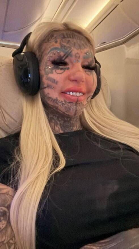 Most tattooed woman' flies across the world for 'highly illegal' body ...
