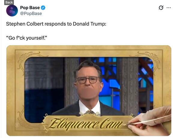 Stephen Colbert's Reason Why He'd Switch Bodies With Donald Trump For A ...