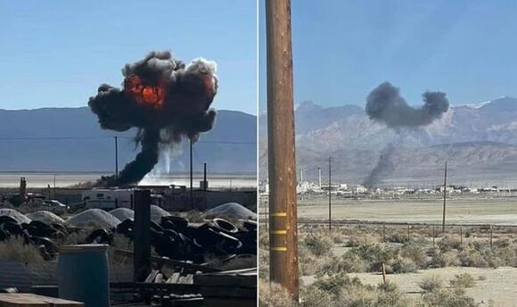 Video shows F-16 Thunderbird crash in California with pilot ejecting in ...