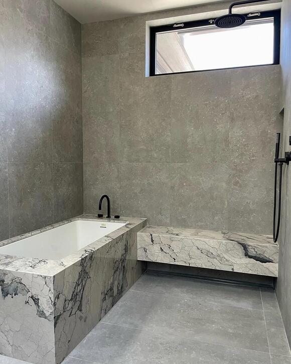 15 Walk-In Showers That Turn Empty Shower Space Into a Built-In Seat in ...