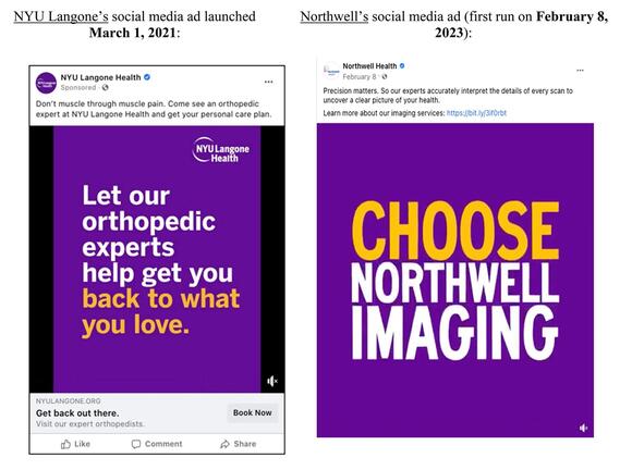 Judge rejects NYU Langone claim that Northwell Health stole its color ...