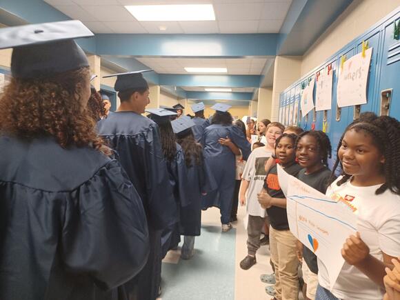 Grads on parade: North Pitt joins graduation tradition as seniors visit ...