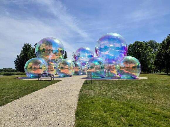 Bubble art blooms in Botanic Garden - NewsBreak