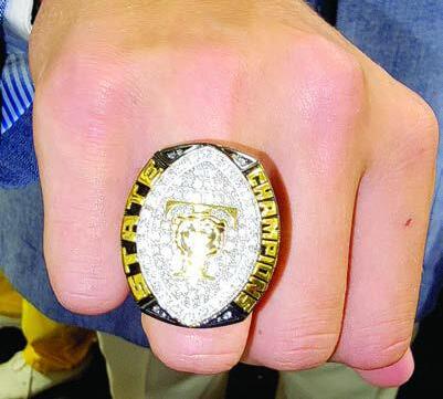 Ring ceremony for State Champion Timpson Bears