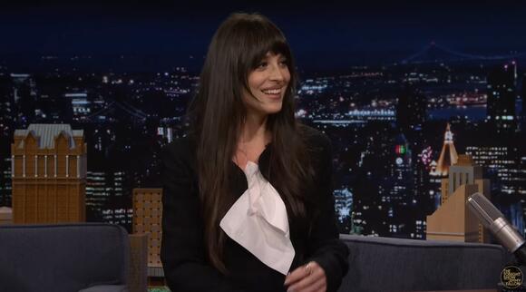 Dakota Johnson Appeared On “The Tonight Show” In A Super Low-Cut Mini ...