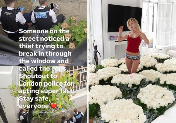 Russian Instagram model has London home ransacked by thief who broke in ...