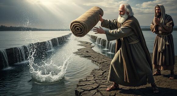 Prophets didn't need staffs to perform miracles; Elijah split a river ...