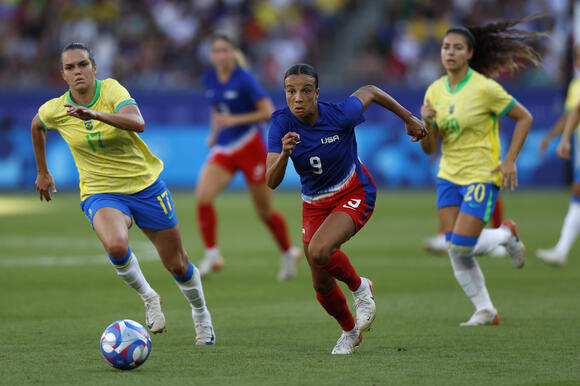 US women's soccer wins gold at 2024 Paris Olympics after defeating Brazil