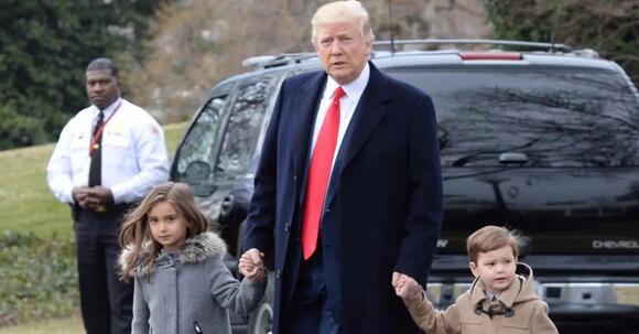Donald Trump’s Oval Office Moment With Grandchildren Sparks Mixed ...