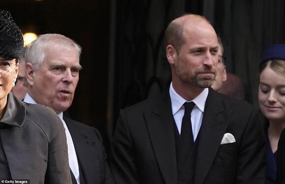 Prince Andrew shunned by Royals at funeral - NewsBreak