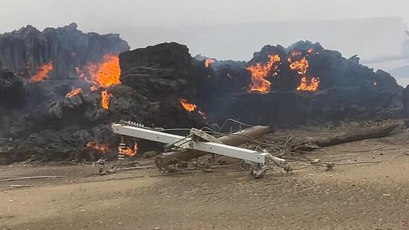 Massive haystack fire in Hamer has died down overnight - NewsBreak