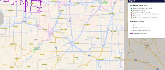 UPDATED: IDOT map shows current road conditions for Central Illinois ...