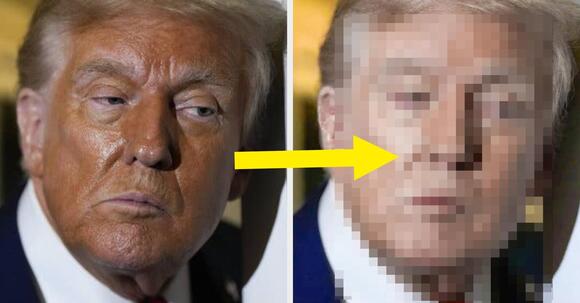 Someone "Removed Trump’s Orange Makeup To See How He Looks Underneath ...
