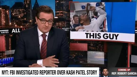 MS NOW's Chris Hayes unveils mocking nickname as Kash Patel scandal ...