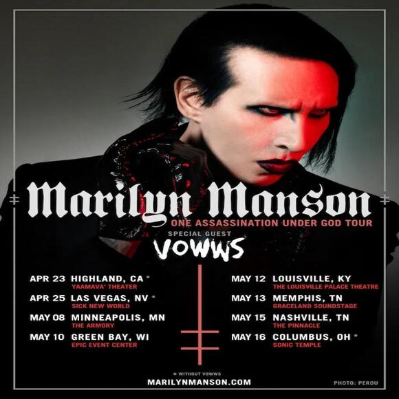 Marilyn Manson Announces Spring 2026 U.S. Tour Dates - NewsBreak