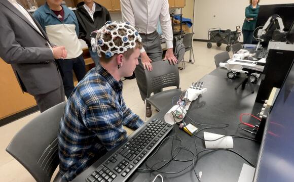 NKU professors, students are building a robotic hand controlled by ...