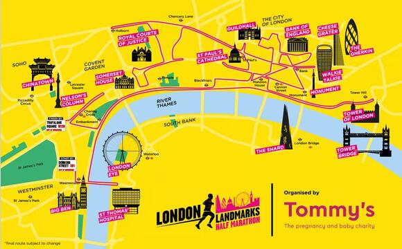 London Landmarks Half Marathon 2025: date, route, start time, map and ...