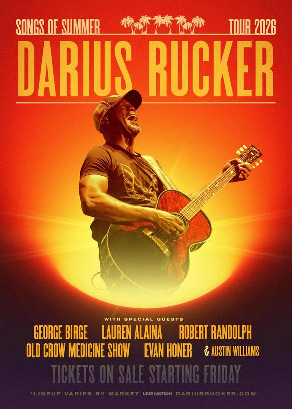 JUST IN: Darius Rucker Announces 2026 Tour Dates - NewsBreak