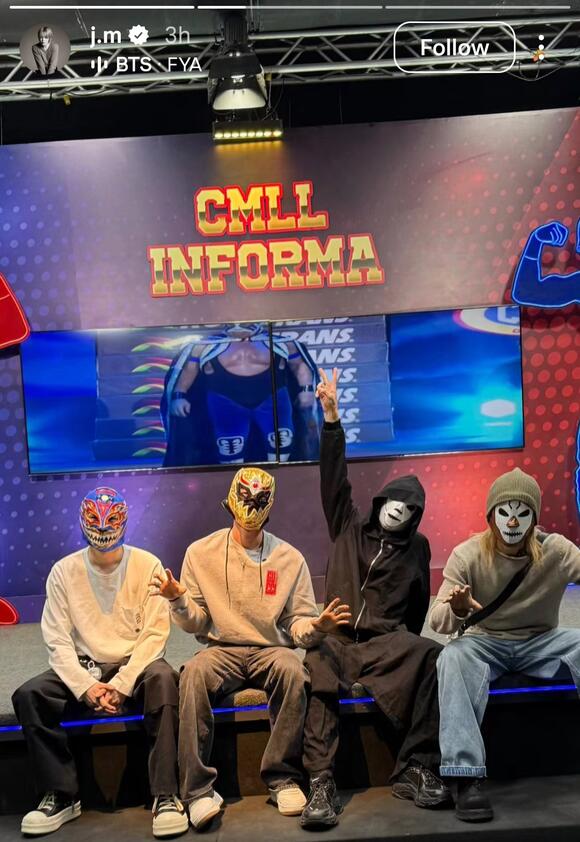 K-Pop Group BTS Attend Latest CMLL Event, Hide Identities With Masks ...