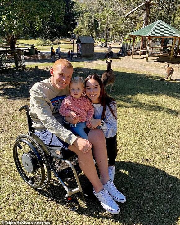 Alex McKinnon and his wife Teigan welcome twin girls... seven years ...