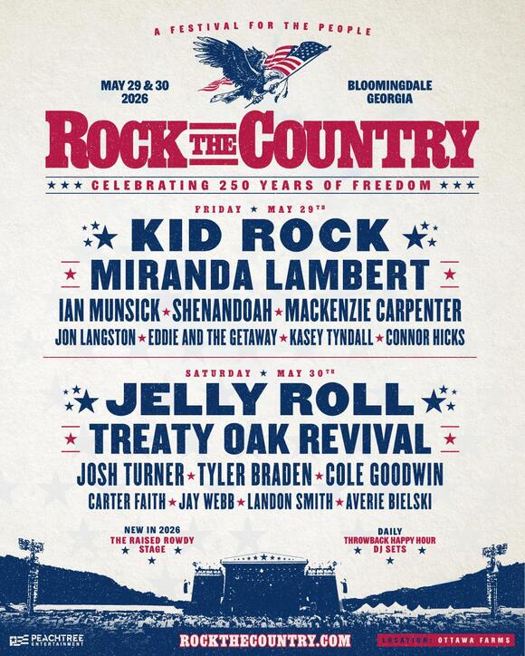 Jelly Roll, Miranda Lambert, Kid Rock, Creed, Riley Green & MANY More ...