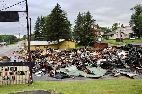 Overnight fire destroys Stone Lake Pub - NewsBreak