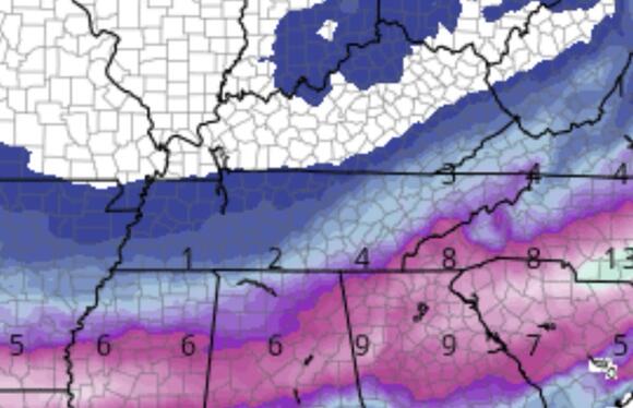 Several inches of snow possible across Tennessee this weekend - NewsBreak