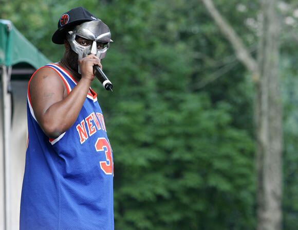 What did rapper MF Doom look like without a mask?