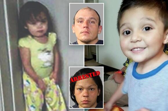 Dad, girlfriend arrested after kids’ bodies found encased in concrete ...
