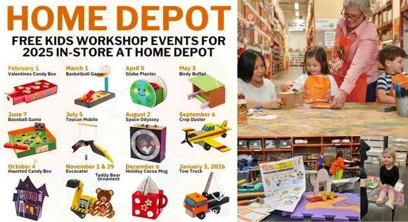Home Depot Kids Workshop 2025 Schedule Is Out – Here’s What’s Coming - NewsBreak