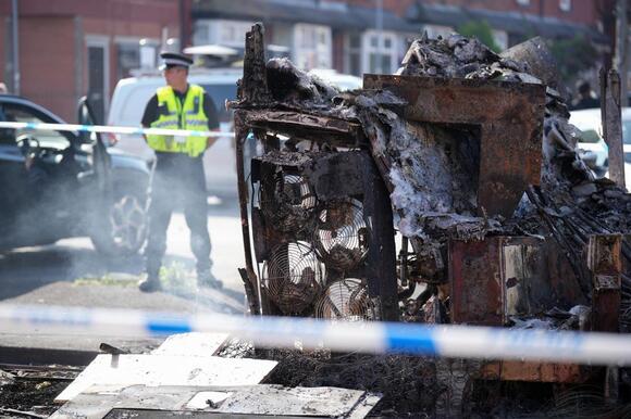 Two men warned they face prison after admitting torching bus during ...