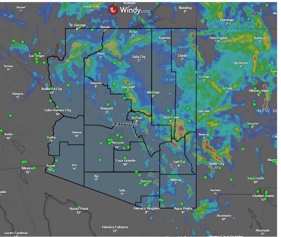 Arizona Snow Update: Over a Foot Possible in the White Mountains, Cold ...
