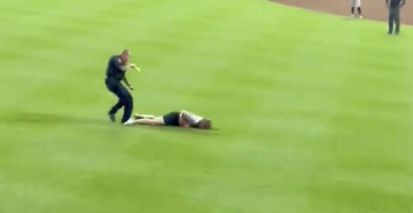 WATCH: Cincinnati Reds Fan Gets Tased By Security After Storming the ...