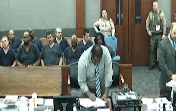 Vegas felon brutally beats inmate month after lunatic leaps over bench to attack judge in same ...