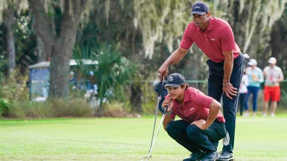 Charlie Woods continues carving out his own identity in competitive ...