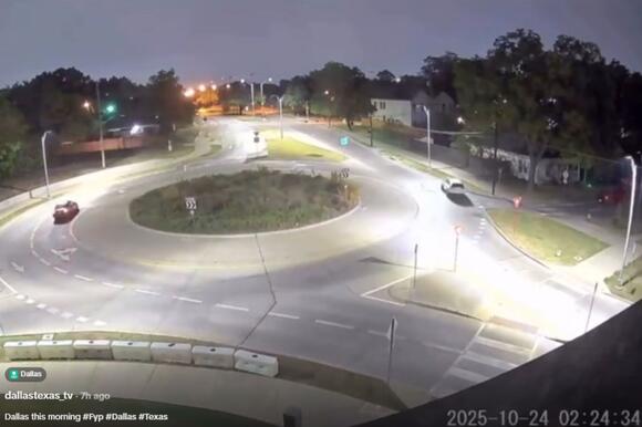 Wrong Way Driver Spins Chaos at Dallas Roundabout - NewsBreak