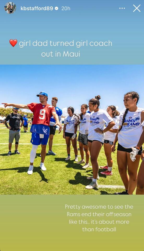 Matthew Stafford’s Wife Kelly Drops Heartfelt Reaction to Rams QB’s ...