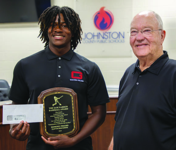 Clayton High’s Pegues wins Sam Narron Award