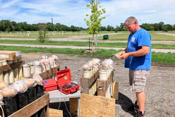 Behind a fireworks show, pyrotechnicians mix technical and artistic skills