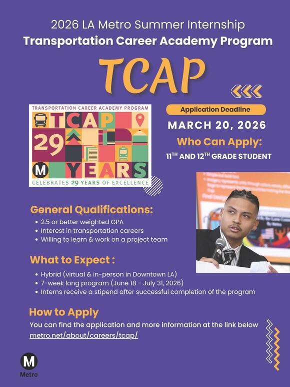 Metro opens TCAP internship for high school students - NewsBreak