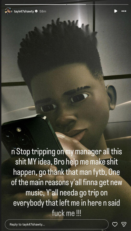 Tay-K Calls Unauthorized AI Version of Him 'Lame,' Teases New Music ...