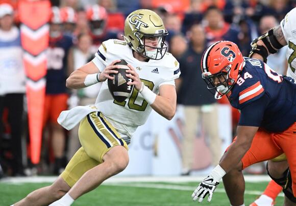 Syracuse stuns No. 23 Georgia Tech behind monster outing for Kyle McCord